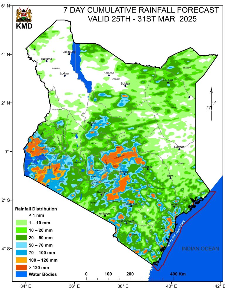 Heavy rainfall expected to continue across several parts of Kenya ...