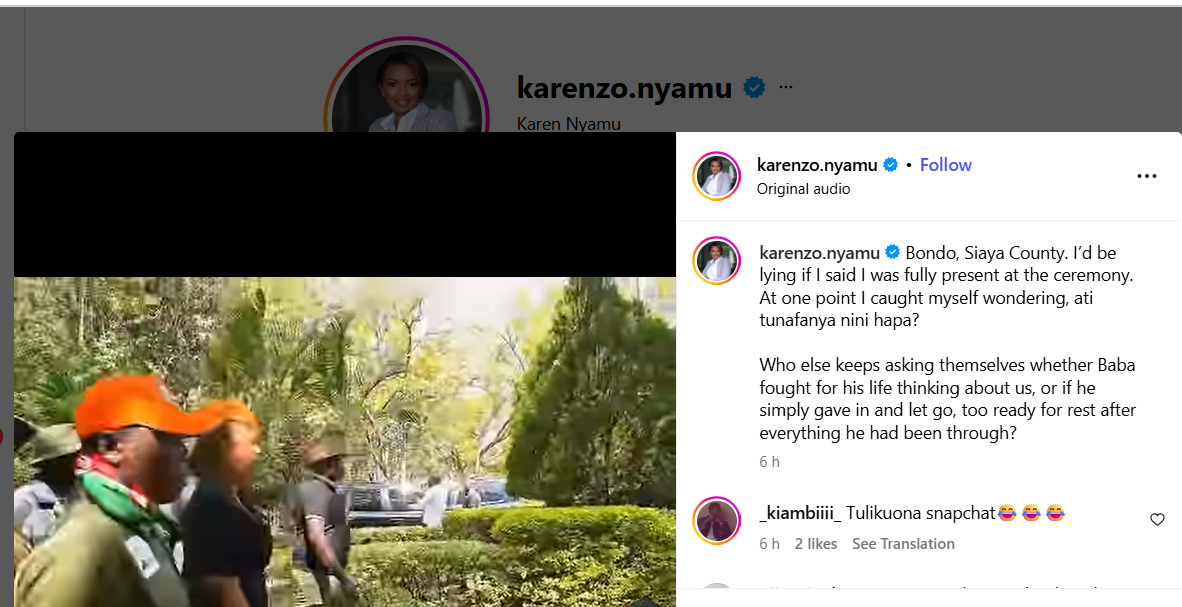 Karen Nyamu clarifies why she was busy on Snapchat during Raila’s ...