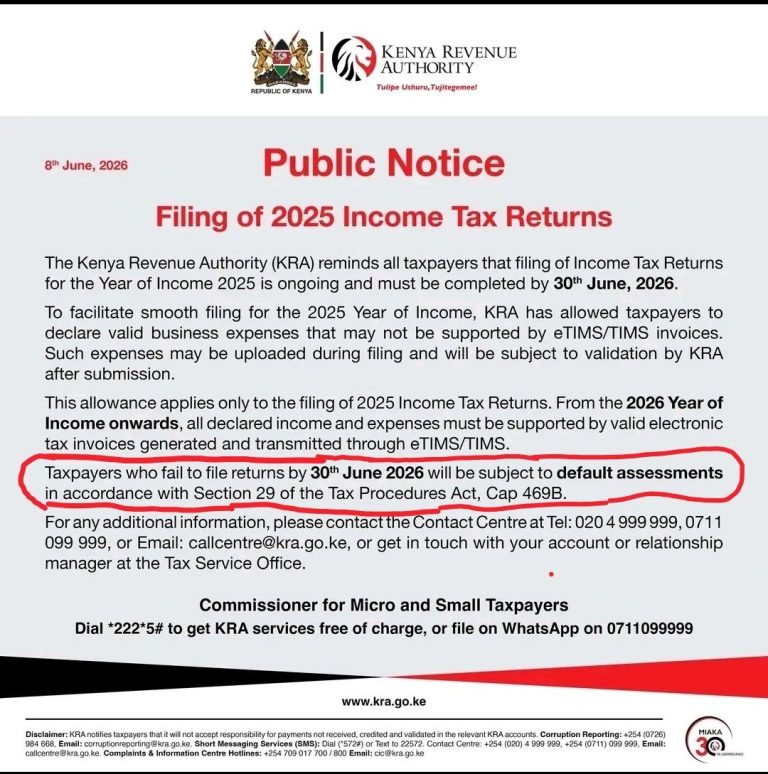 Why KRA’s plan to file returns for non-compliant taxpayers is bad news ...